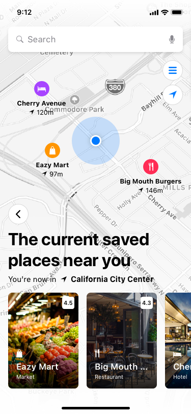 Mapigato - PSD Template Map & Navigation App UI Kit by arthgoods | ThemeForest